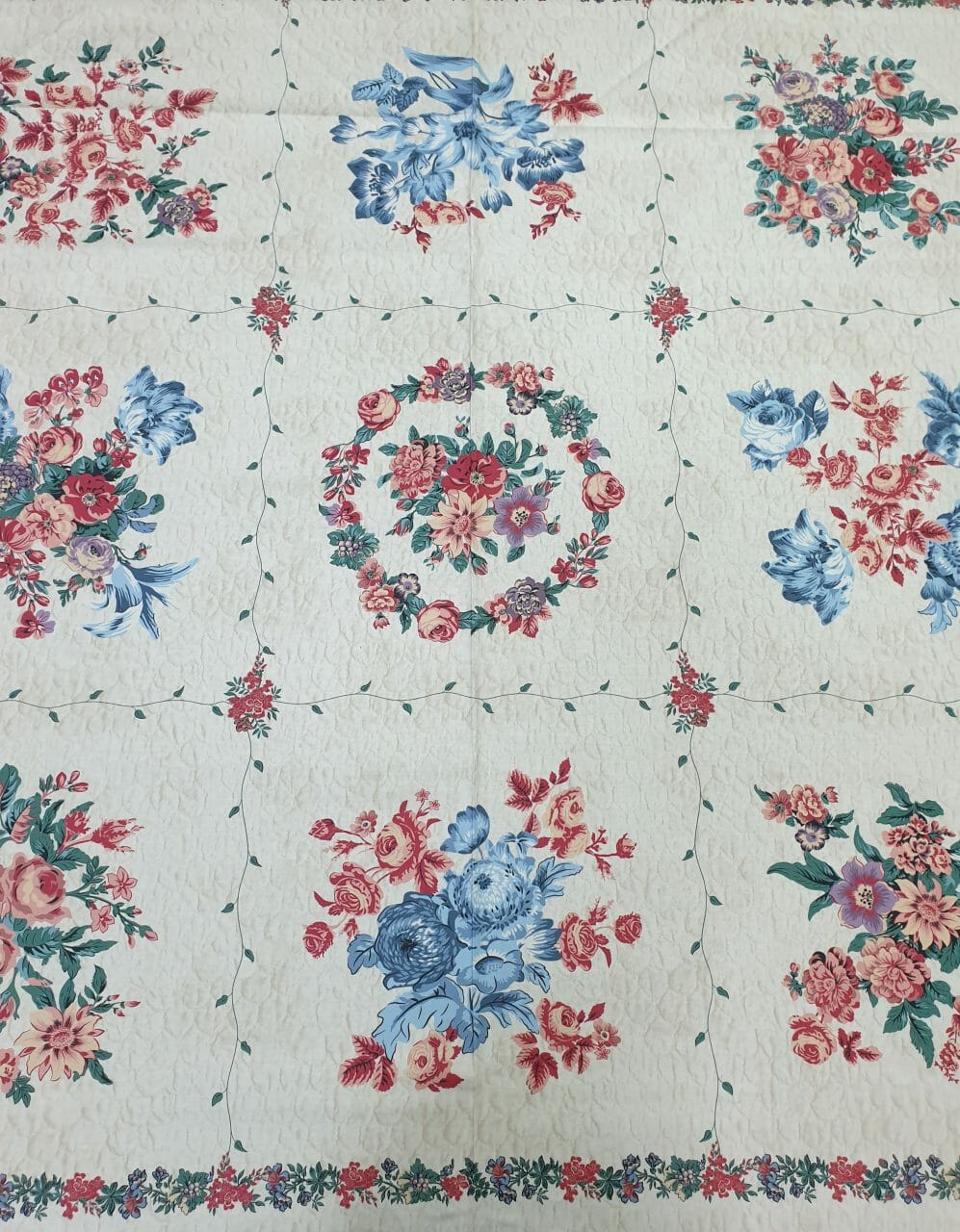 Panel Patchwork Centro Flores | Calico